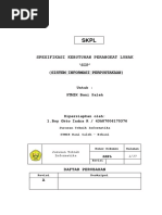Contoh Dokumen Software Requirement Specification (SRS) | PDF