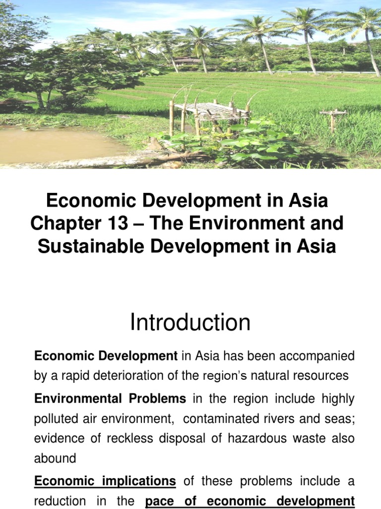 Cengage Eco Dev Chapter 13 - The Environment and Sustainable ...