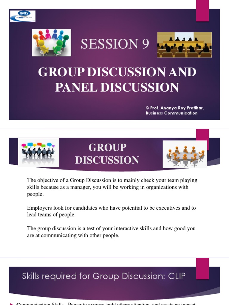 Group Discussion and Panel Discussion | PDF | Interpersonal ...