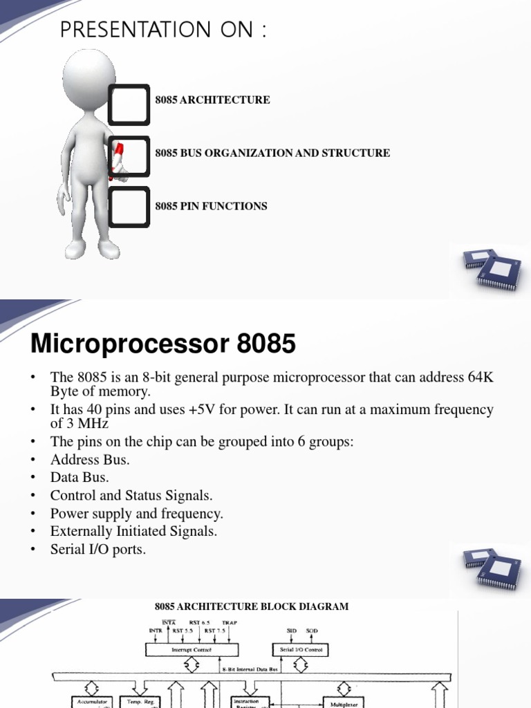 8085 MP | PDF | Input/Output | Central Processing Unit