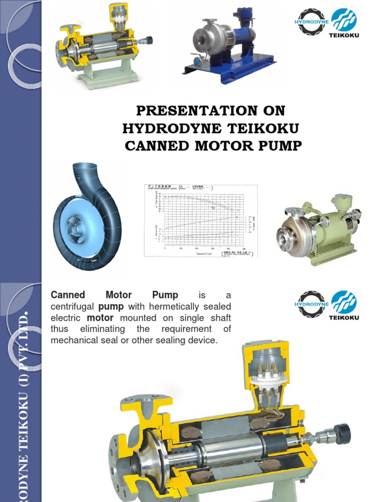 Hydrodyne Teikoku Canned Motor Pumps | PDF | Chlorine | Methyl Group