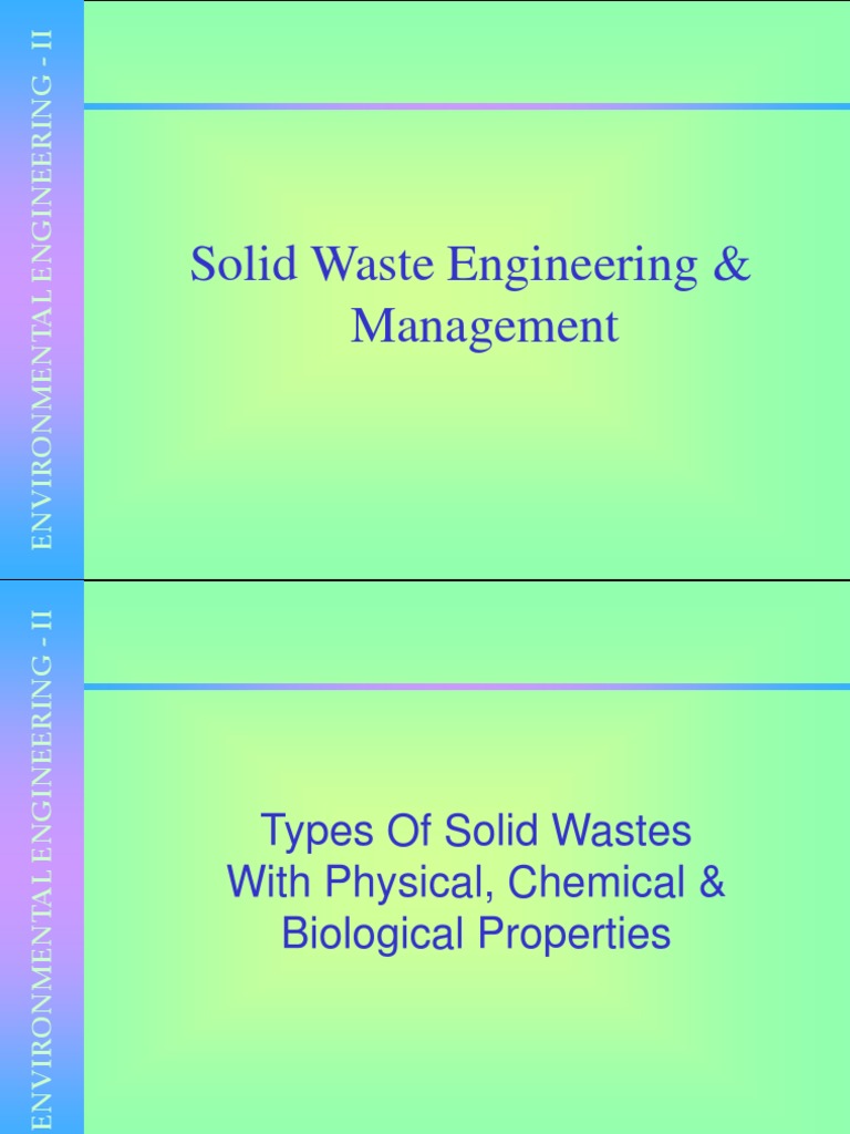 Lecture 14 | PDF | Compost | Municipal Solid Waste