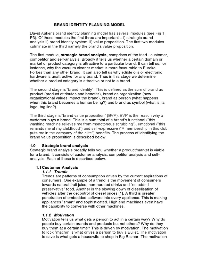 Aaker's Brand Identity Model Explained | PDF | Brand | Business