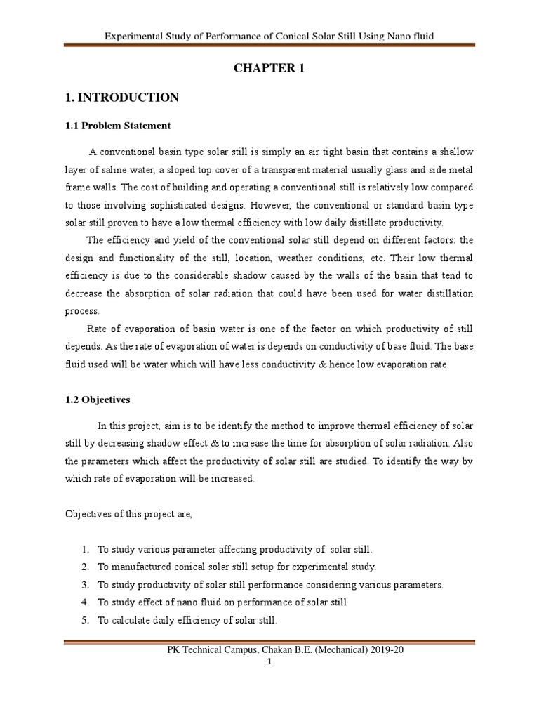 Conical Solar Still | Download Free PDF | Solar Energy | Heat Transfer