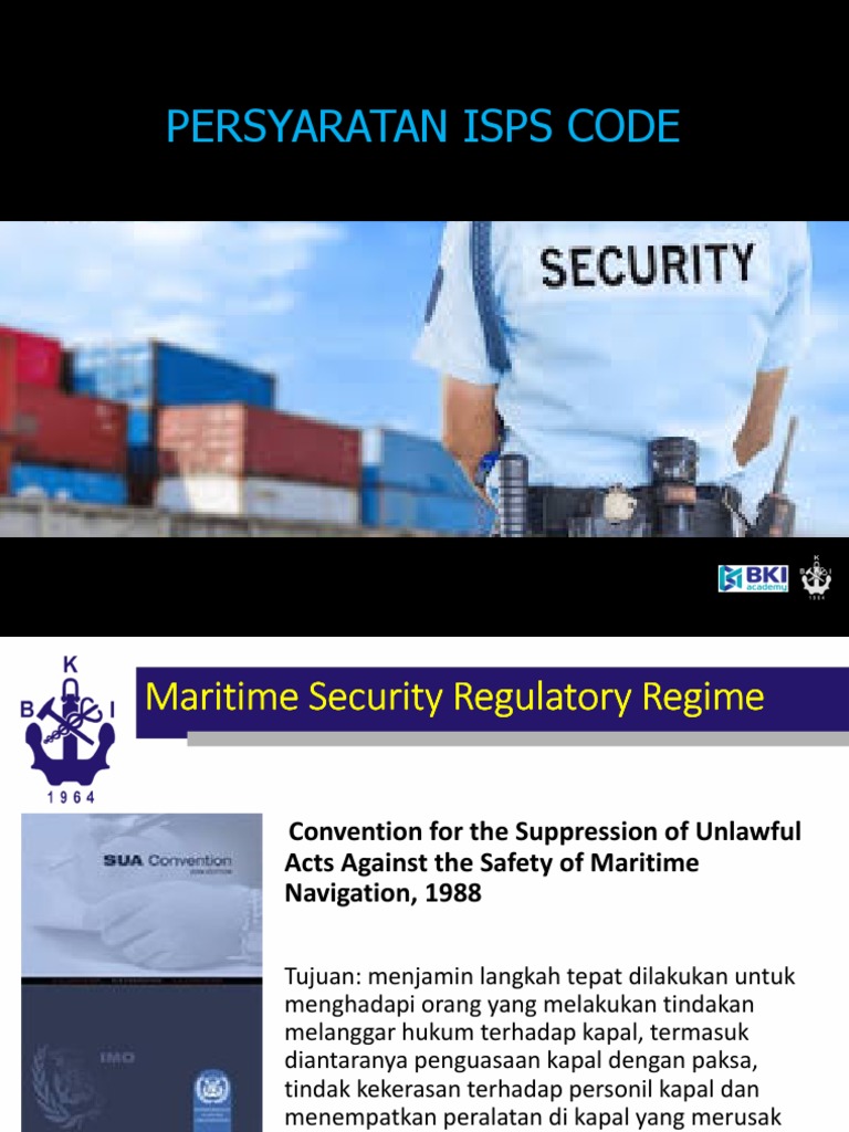 ISPS Code: Keamanan Maritim | PDF | Bisnis