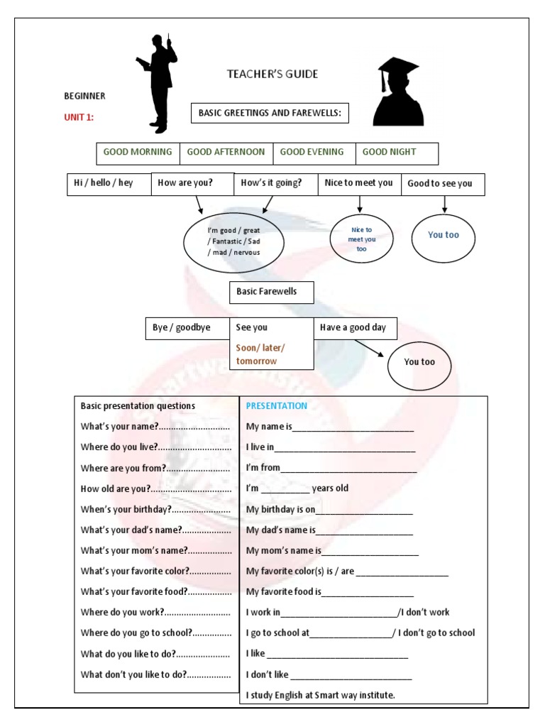 Teacher's Guide (Beginner) | PDF | Grammatical Number | Noun