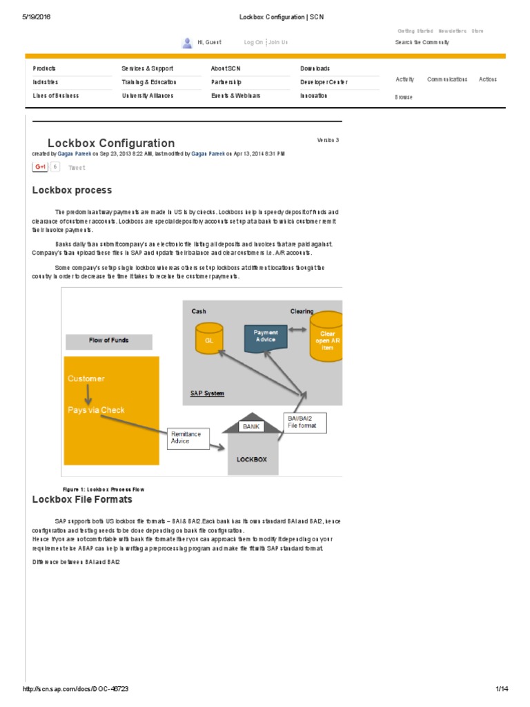 SAP Lockbox Setup Guide | PDF | Invoice | Banks