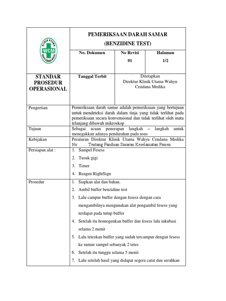 PEMERIKSAAN DARAH SAMAr Fix | PDF