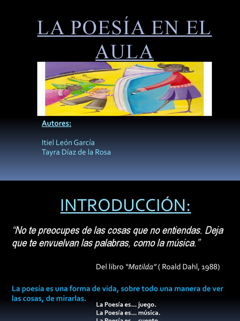 Poesía en el Aula: Guía Educativa | PDF | Poesía | Maestros