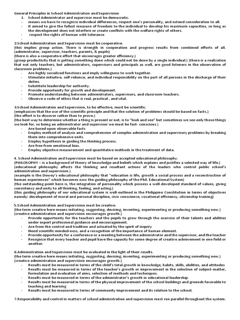 Principles of School Administration | PDF | Teachers | Scientific Method