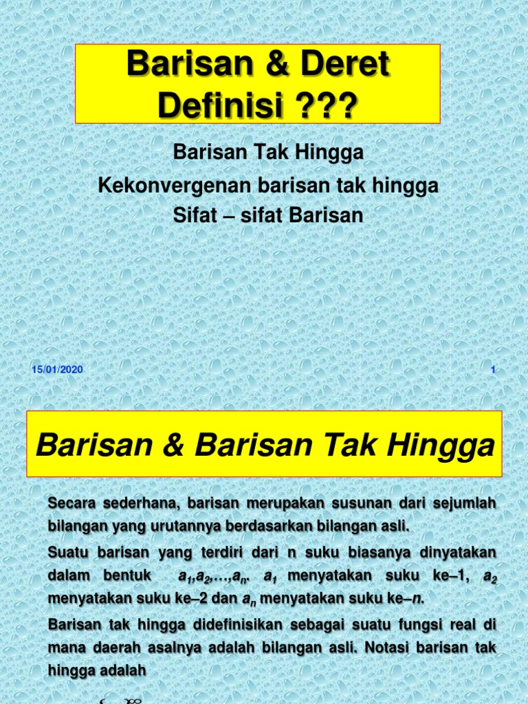 Barisan & Deret | PDF