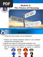 Grade 12 Career Guidance Module: "The Choice of Choosing" | PDF ...
