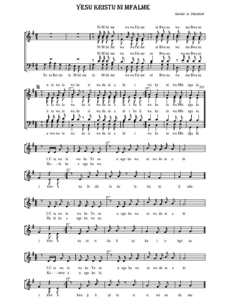 Yesu Kristu Ni Mfalme | PDF