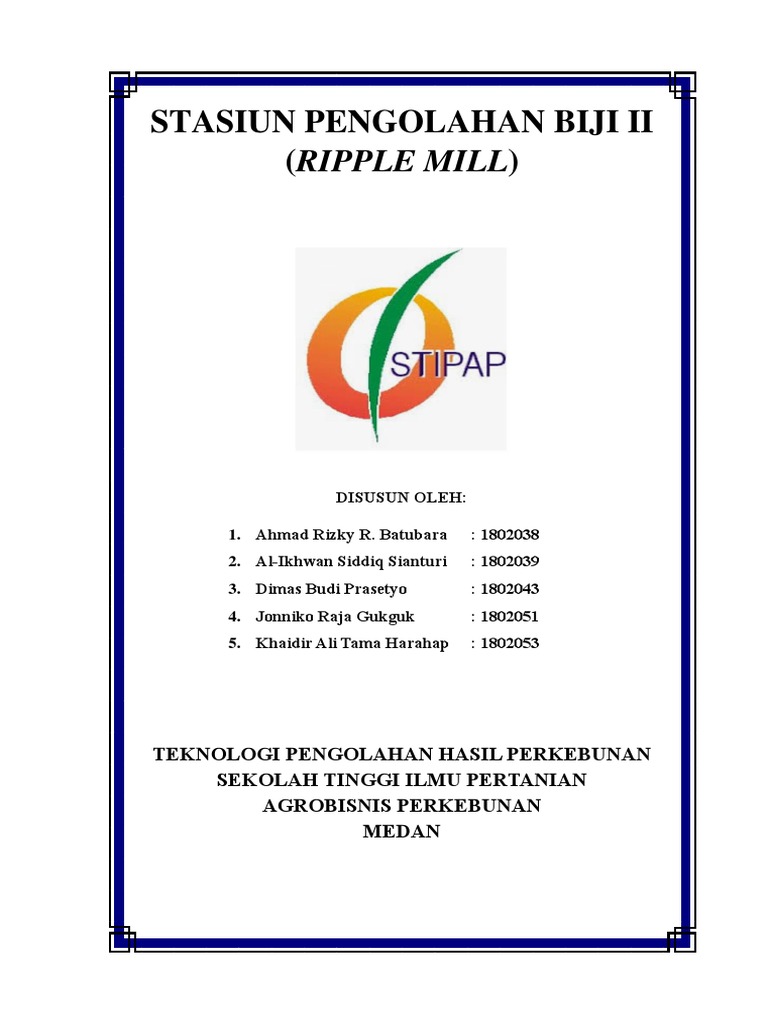 MEMPERTAHANKAN FUNGSI RIPPLE MILL | PDF