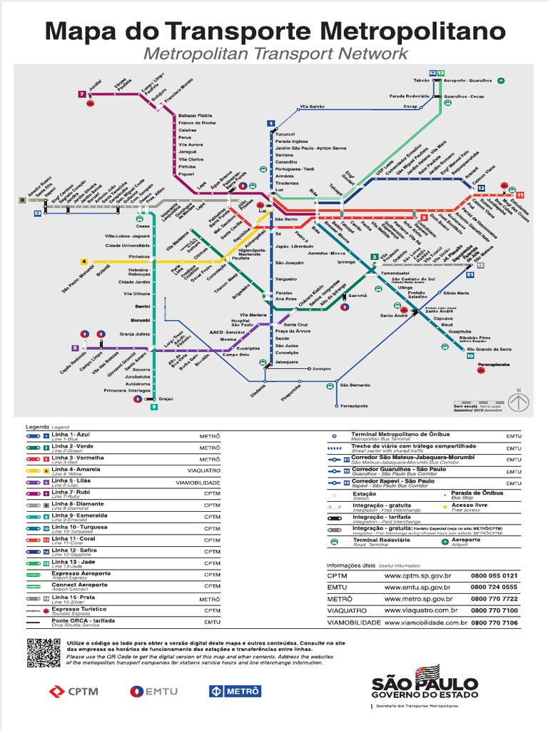 Mapa Da Rede Metro PDF | PDF