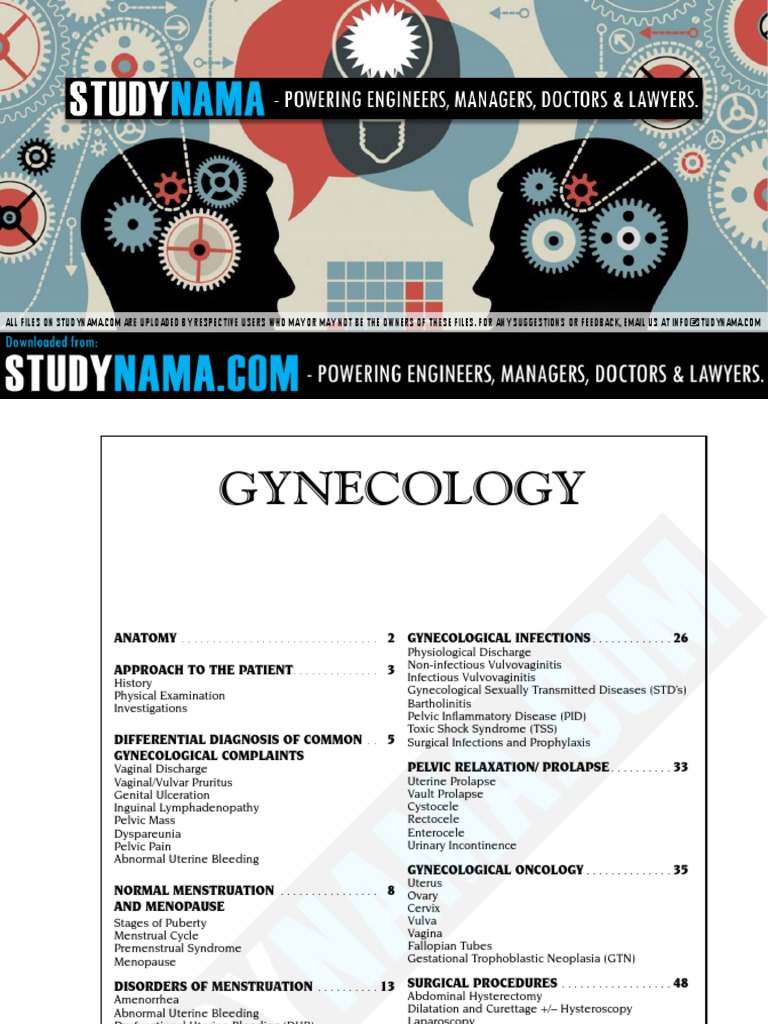 Gynecology Notes Ebook PDF | PDF | Hormone Replacement Therapy ...