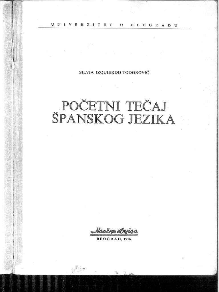 Pocetni Tecaj Spanksog Jezika | PDF