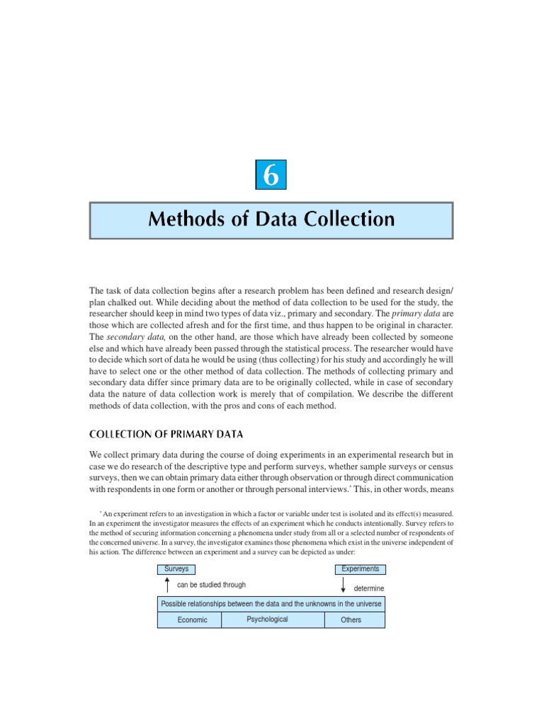 Data Collection Methods Explained | PDF | Experiment | Survey Methodology
