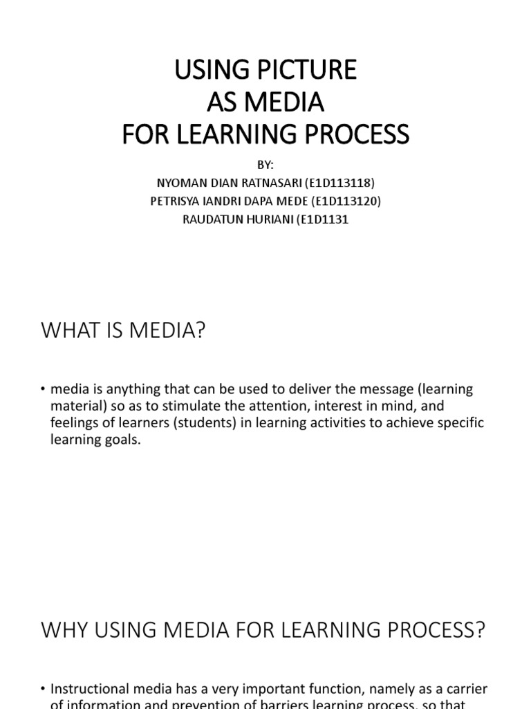 Teaching Media | PDF | Image | Learning