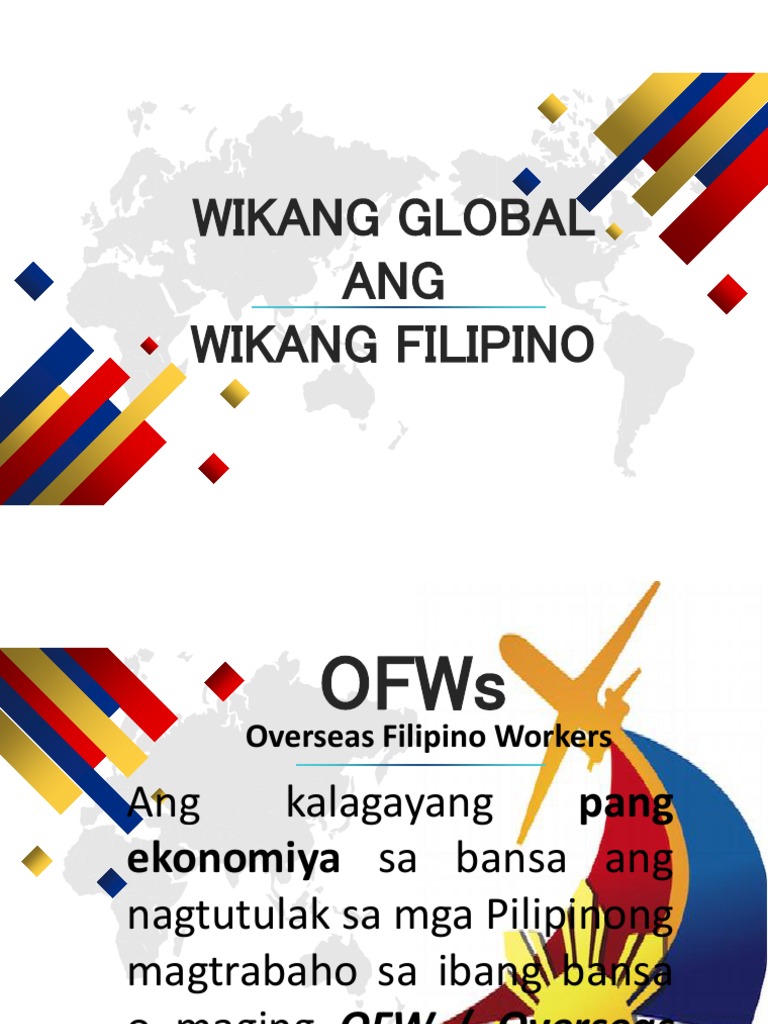 Wikang Global Ang Wikang Filipino | PDF