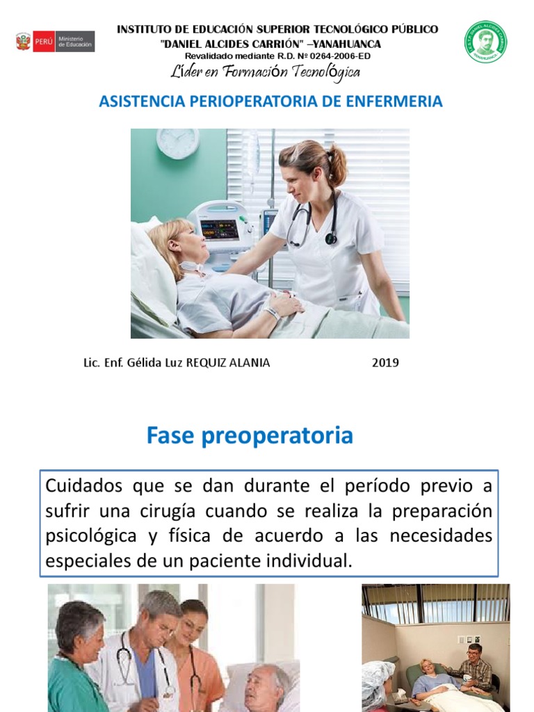 Asistencia Perioperatoria | PDF | Cirugía | Enfermería