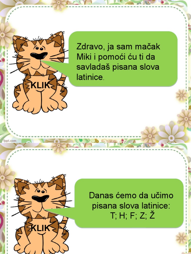 Pisana Slova Latinice PDF | PDF