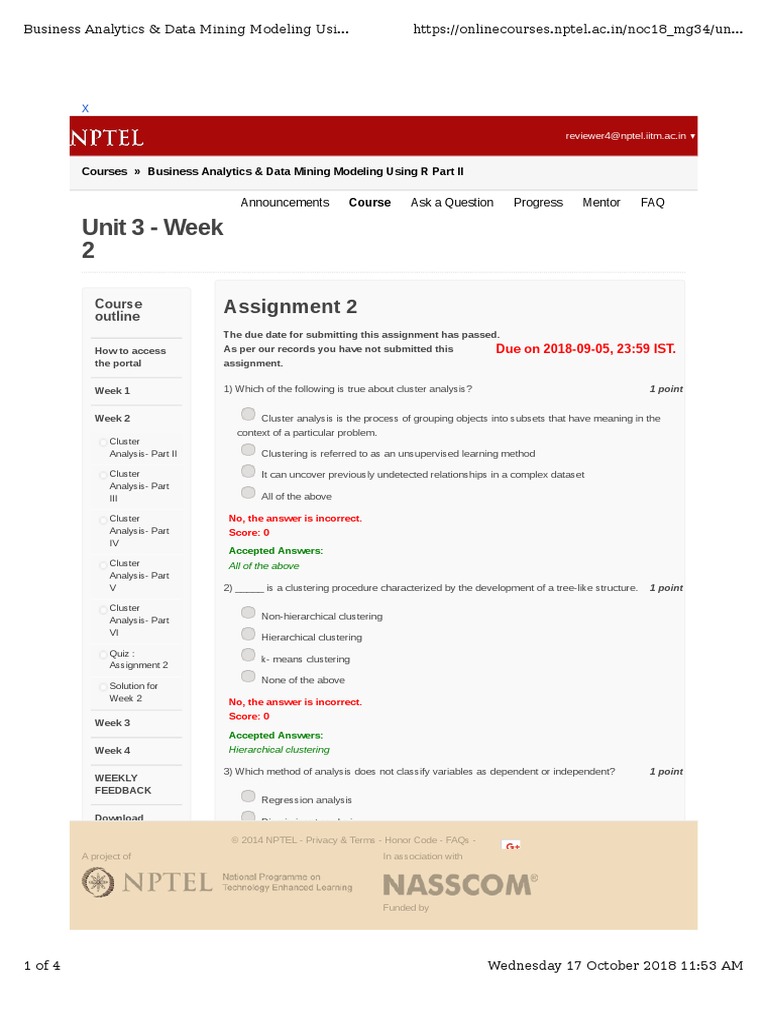 Assignment-3 Noc18 mg34 35 | PDF | Cluster Analysis | Multivariate Statistics