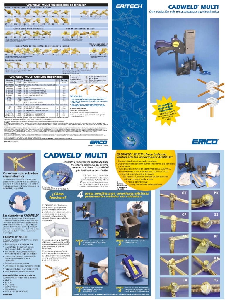 Cadweld® Multi | PDF | Soldadura | Construcción