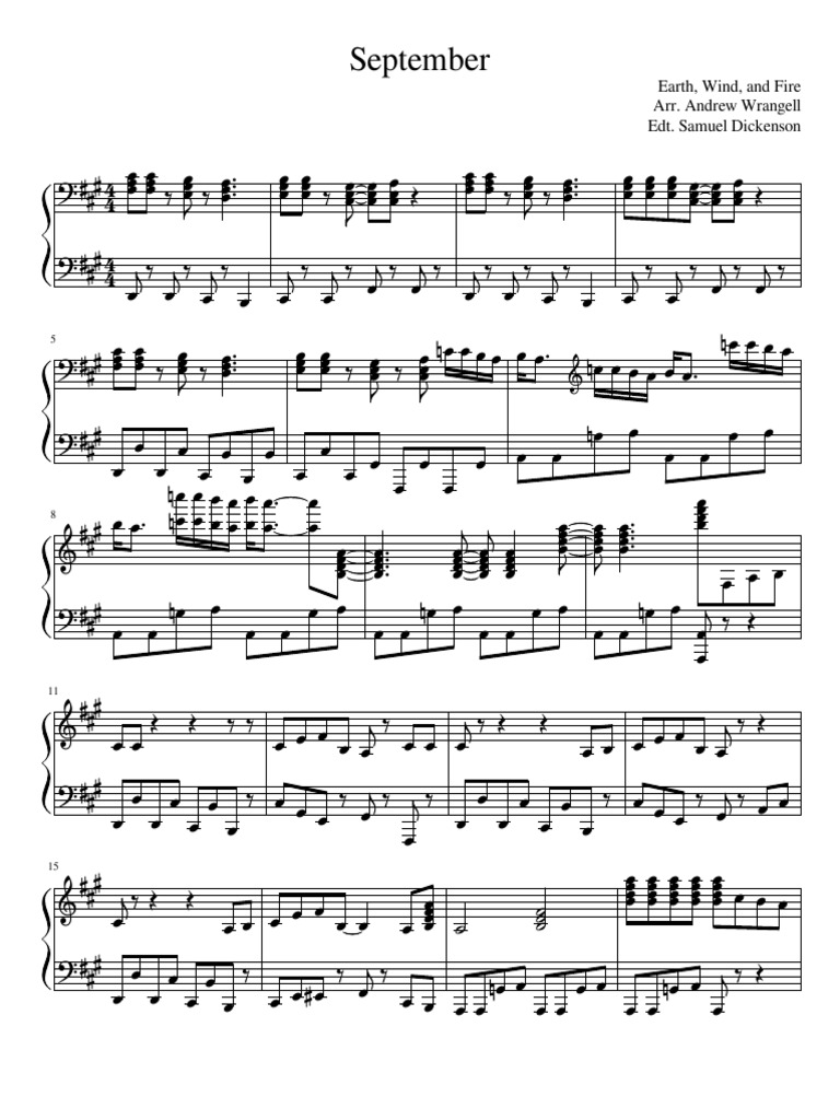 September - Earth Wind and Fire - MSCZ PDF | PDF