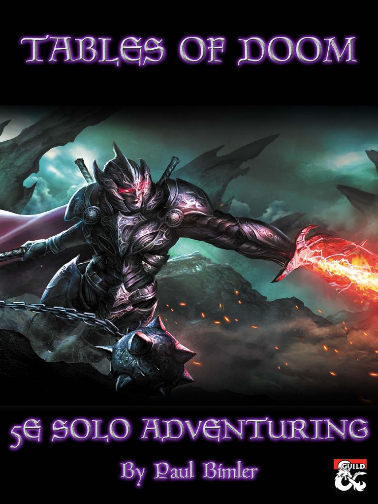DM's Guild - Tables of Doom - (Updated) - 5E Solo Adventuring PDF | PDF ...
