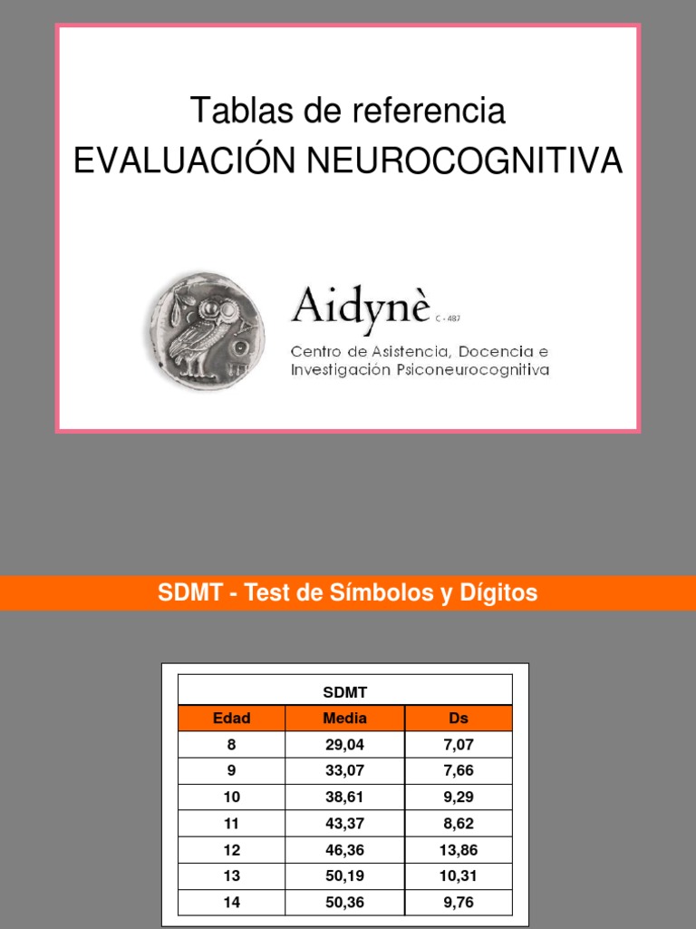 BAREMOS Trail Making y SDMT PDF | PDF