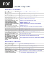 Compilation of CXC Spanish Oral Questions &answers | PDF | Relaciones ...