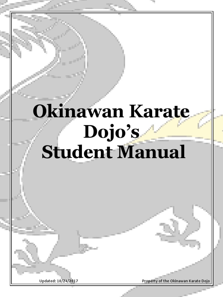 OKD Curriculum FINAL October 2017 | PDF | Karate | Asian Martial Arts