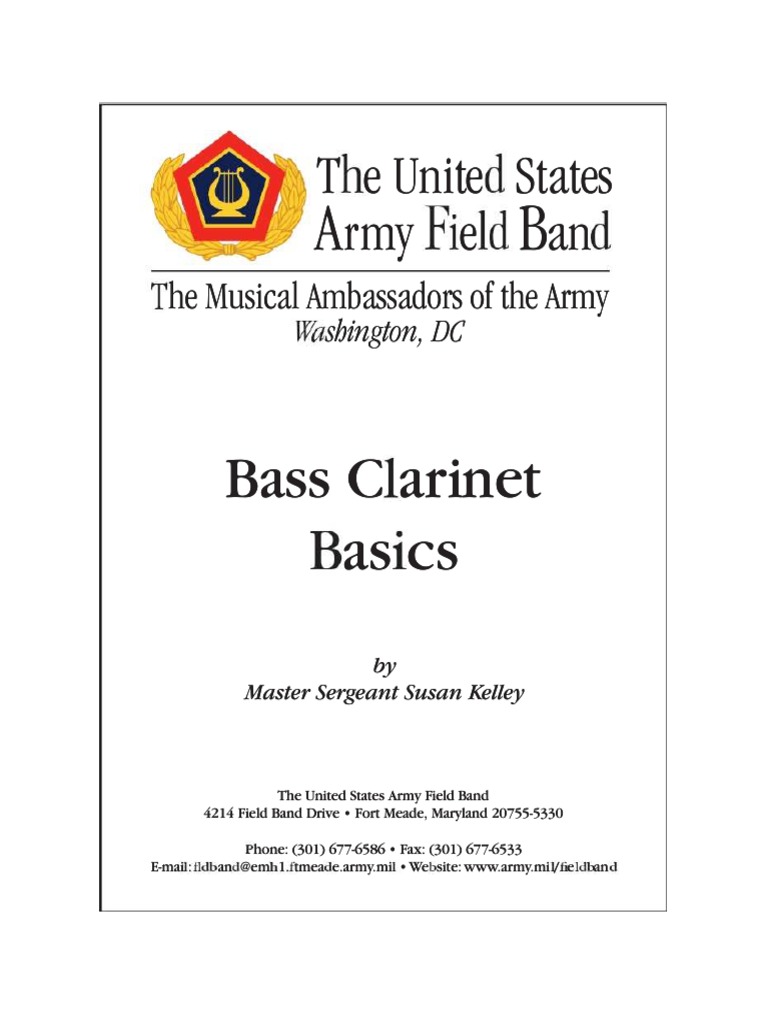 Bass Clarinet Basics PDF | PDF | Minor Scale | Clarinet