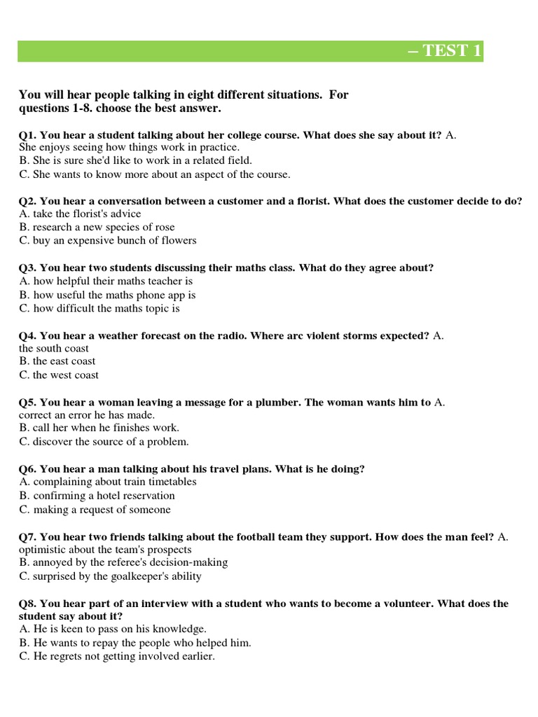 IMPROVE YOUR CEFR LISTENING SKILLS N | PDF