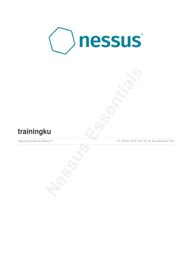 Contoh Hasil Scan Nessus | PDF