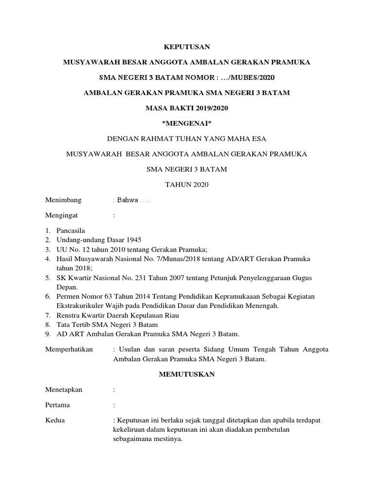 Format Konsideran | PDF