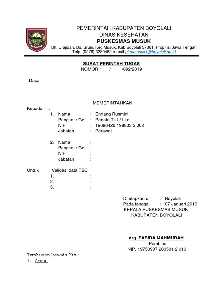 Validasi Data TBC di Puskesmas Musuk | PDF