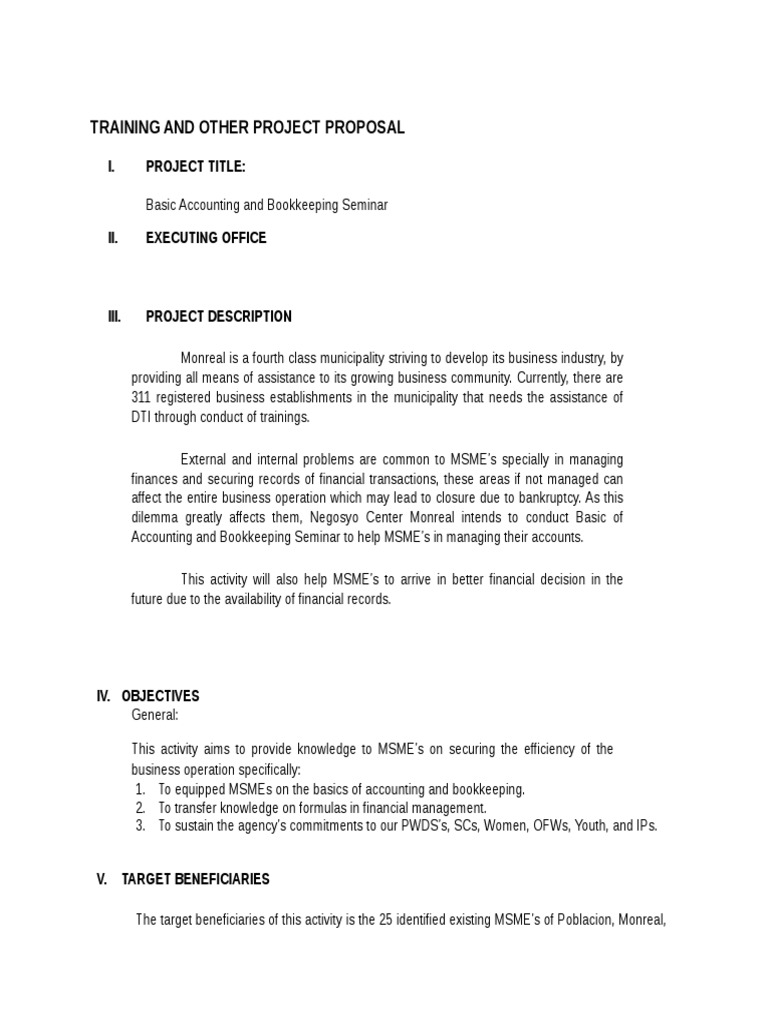 Proposal Basic Accounting | PDF | Bookkeeping | Accounting