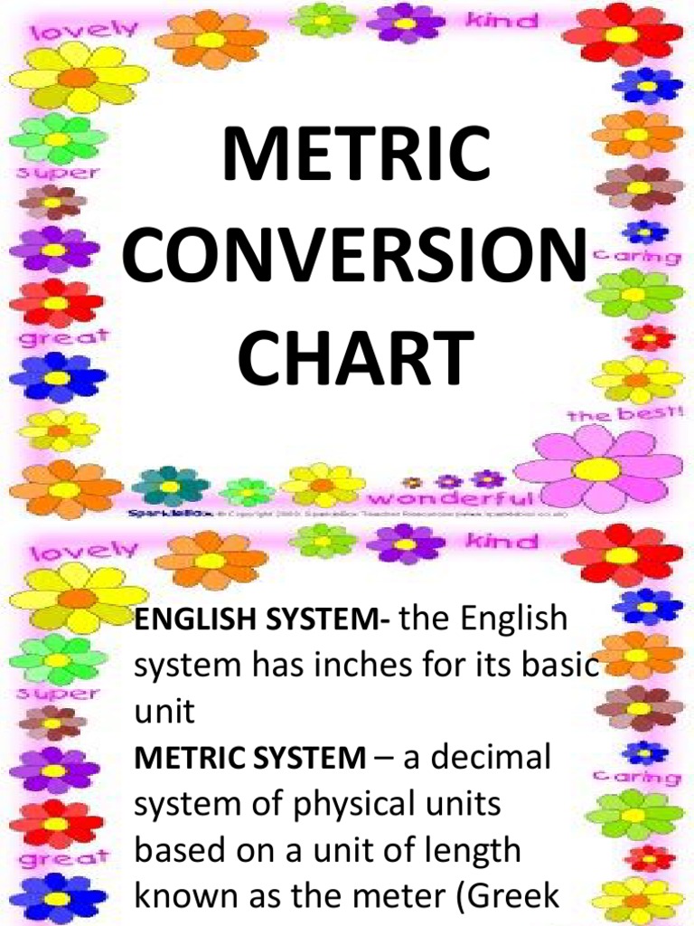 Metric Conversion | PDF | Measurement | Length