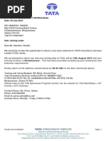 TCS - OfferLetter | PDF | Insurance | Compensation And Benefits