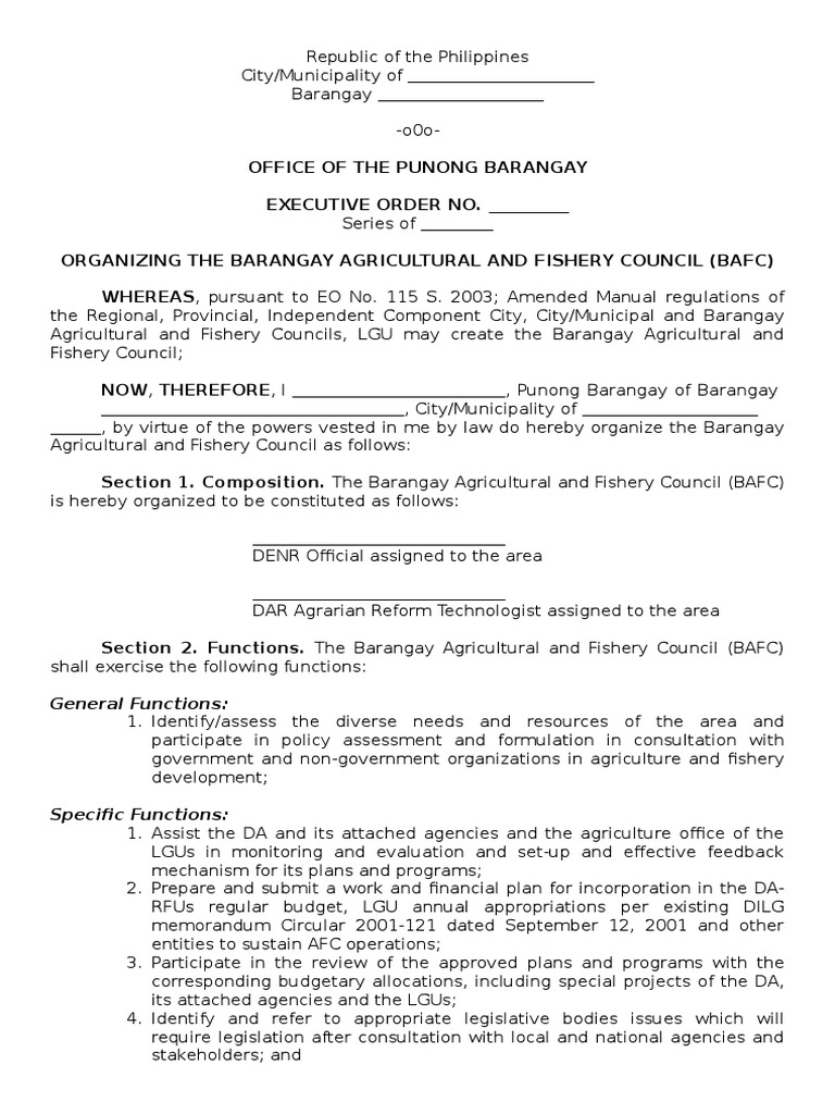 BAFC | PDF | Agriculture | Government