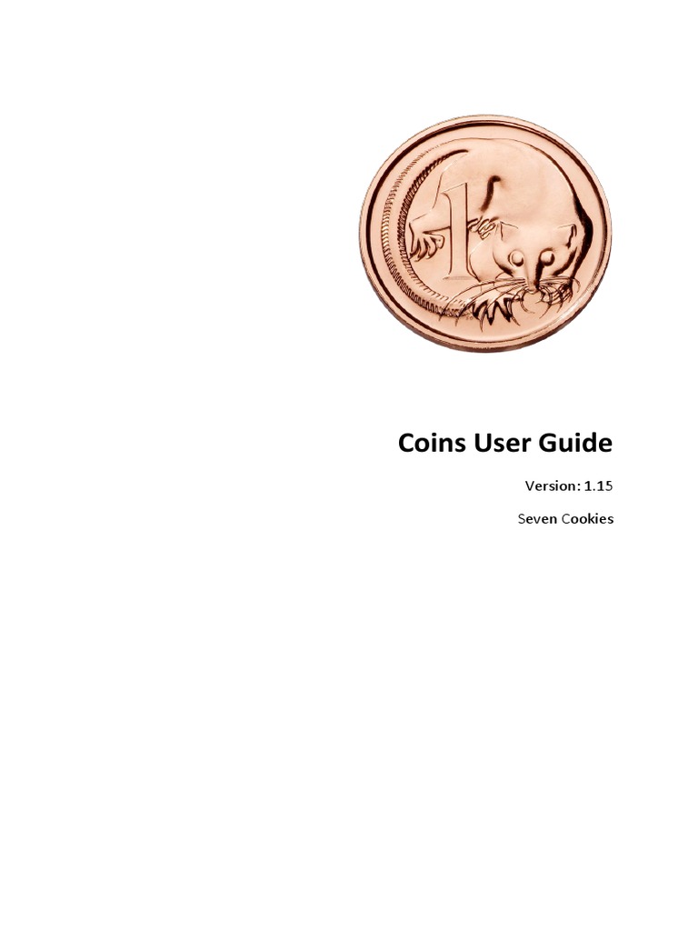 Coins User Guide v1.15 | PDF | Comma Separated Values | Computing