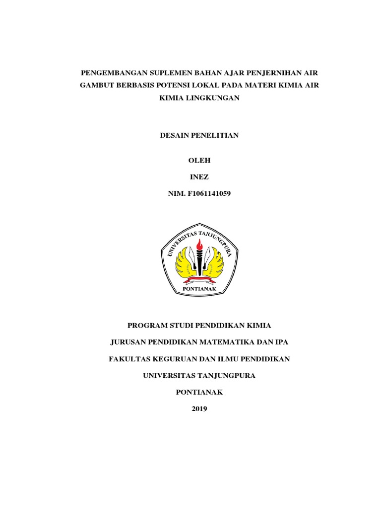 Lembar Halaman Sampul Proposal | PDF
