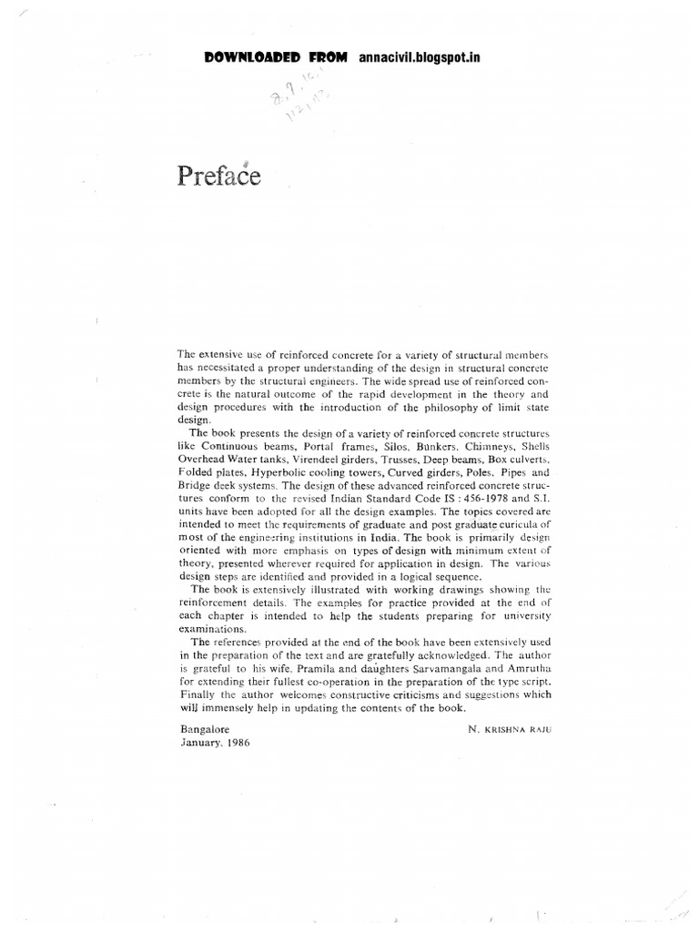 Advanced RCC Design - N.krishna Raju PDF | PDF