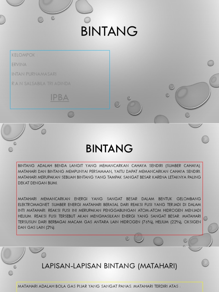 BINTANG | PDF | Sains & Matematika