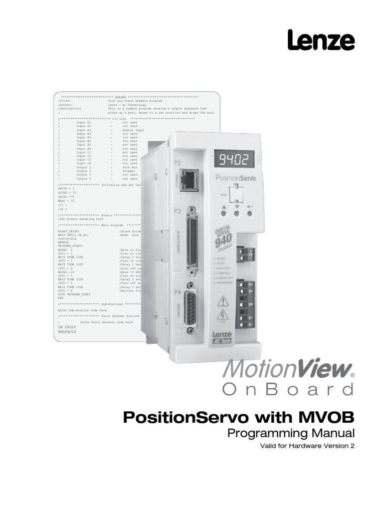 940 Simple Servo Manual PDF | PDF | Computer Program | Programming
