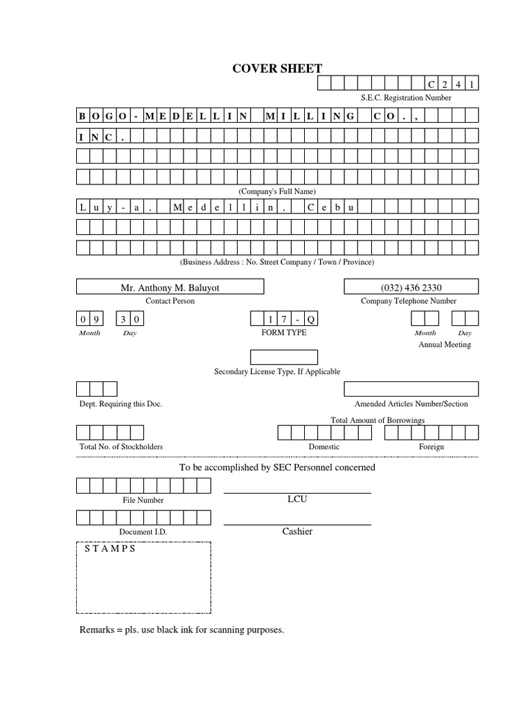 Cover Sheet | PDF | Securities (Finance) | U.S. Securities And Exchange ...