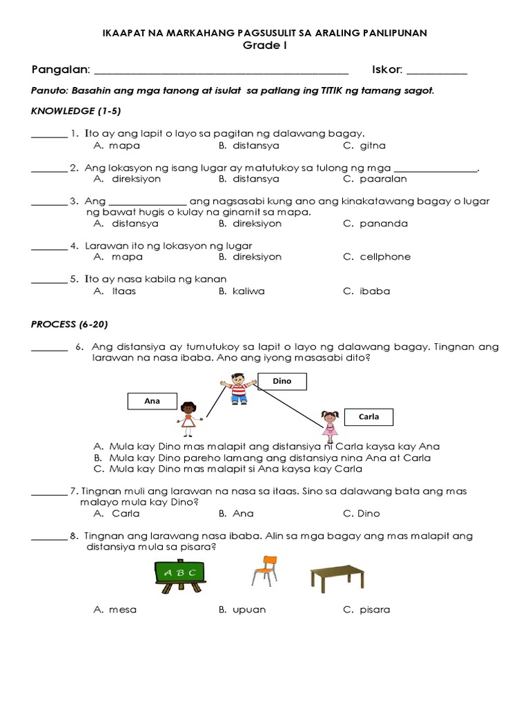 4TH - Periodical Test - Ap | PDF
