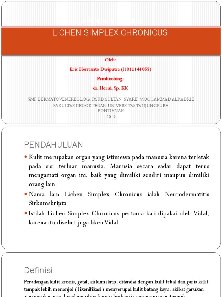 Laporan Kasus Lichen Simplex Chronicus | PDF | Pengembangan Diri
